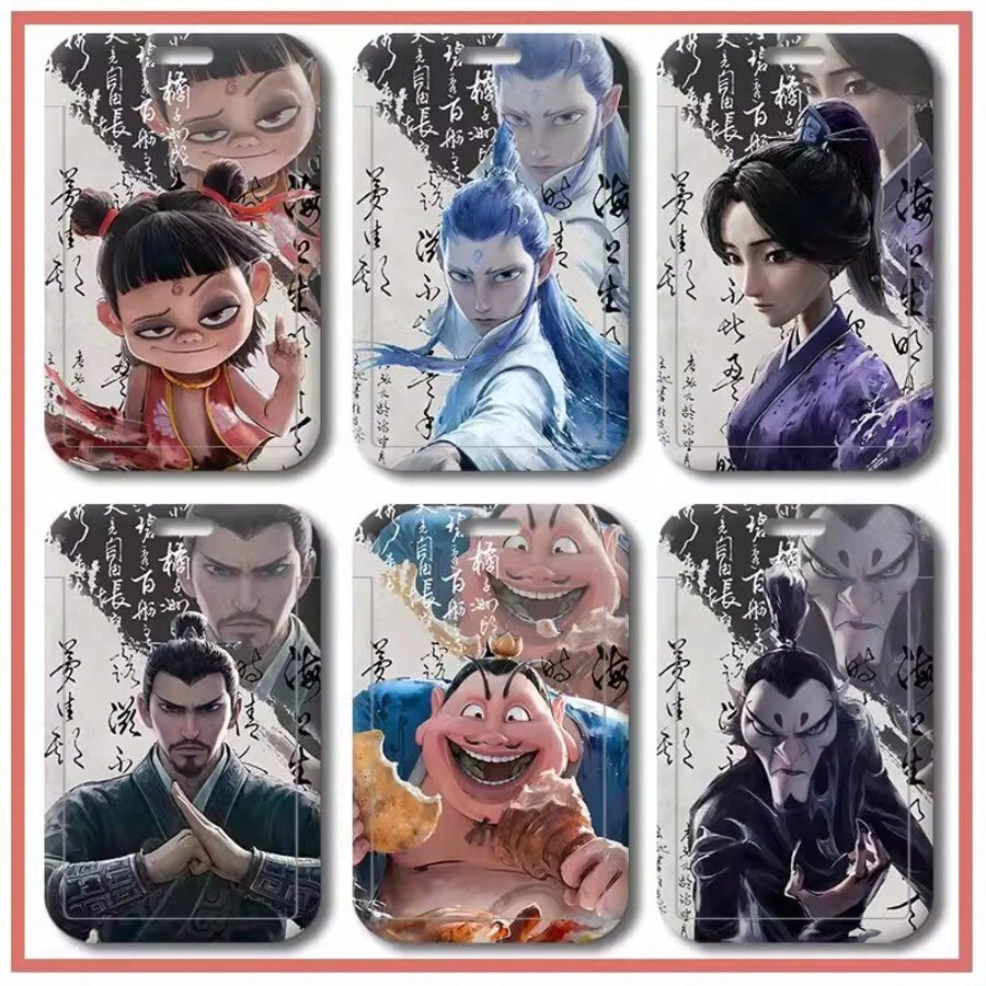 1pc Nezha Animation Series Card Case, Nezha Student IC Card Cover, Bus ...