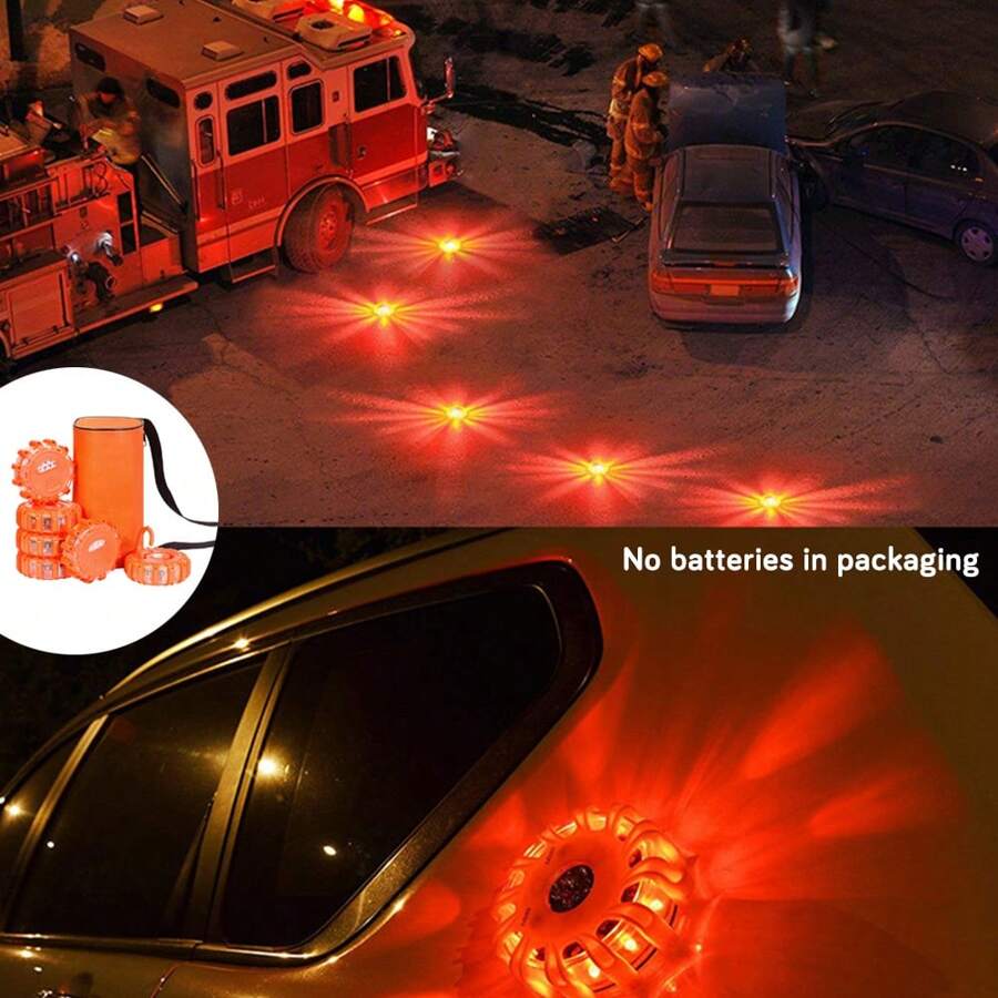 LED Road Flares Emergency Lights-Roadside Warning Car Safety Beacon ...