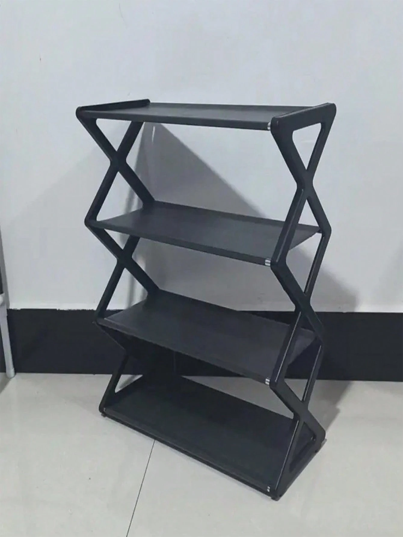 Creative X Type Dustproof Shoe Rack Steel Pipe Shoe Rack Simple ...