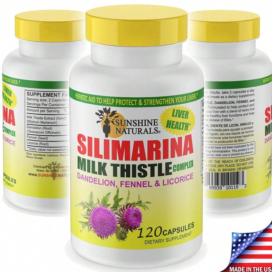 Sunshine Naturals Sunshine Naturals Milk Thistle Supplement - Supports ...
