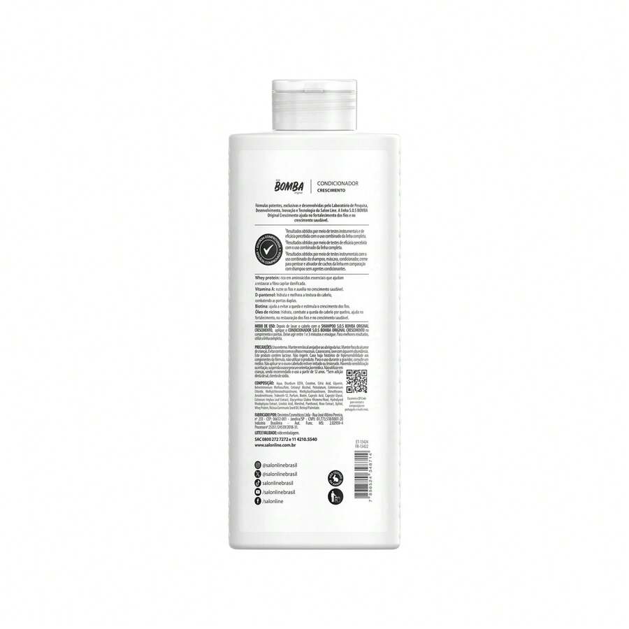 Salon Line Kit SOS Bomba 500ml + Tônico crescimento acelerado Salon ...