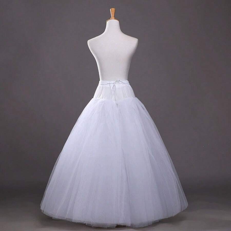 New 4-Layer Hard Net Bone-Free Crinoline Petticoat, Bridal Gown ...