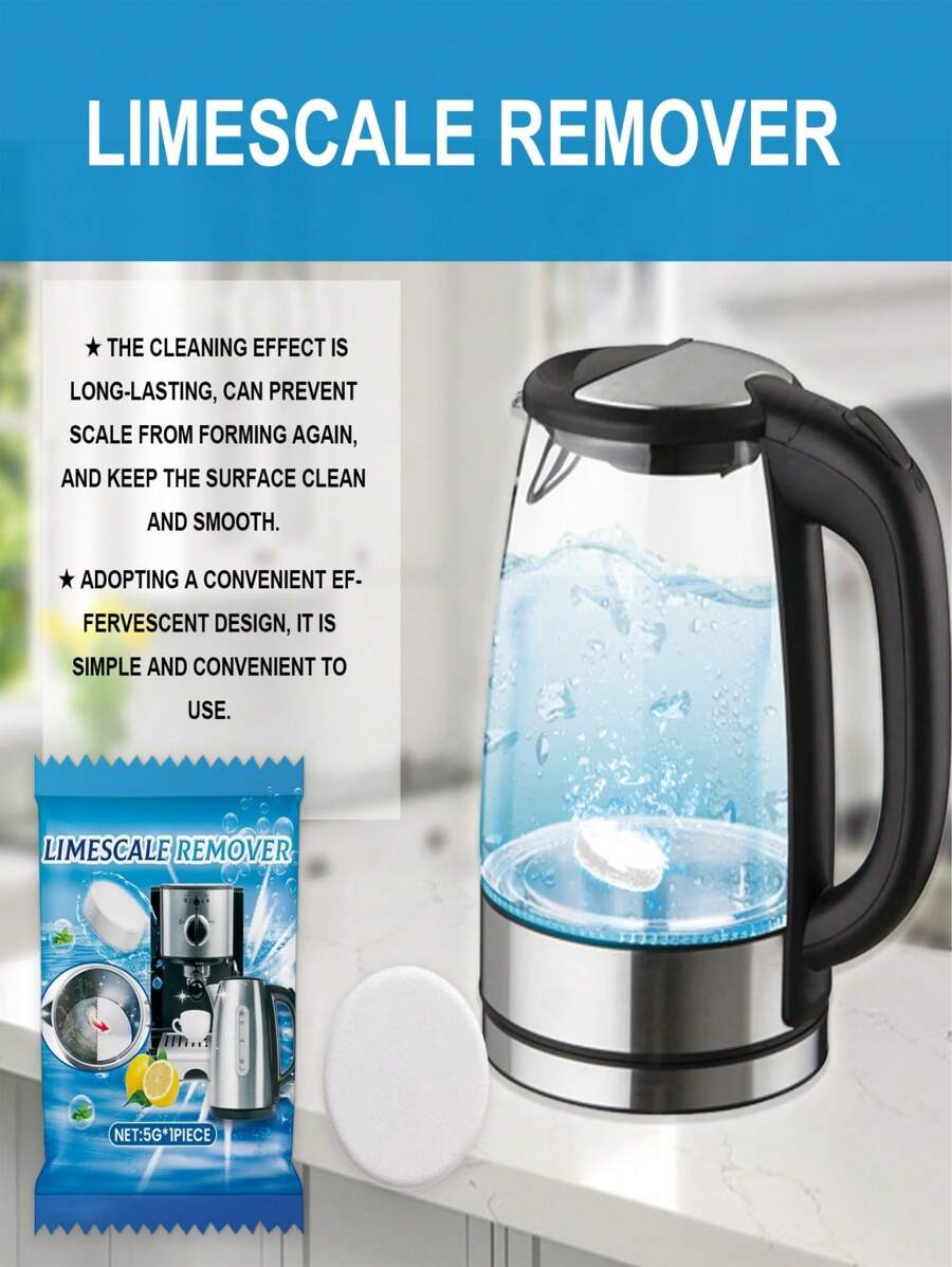 Limescale Cleaning Effervescent Tablets, Remove Stubborn Limescale And ...