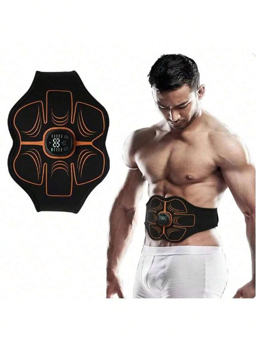 Abs Trainer EMS Abdominal Muscle Stimulator Electric Toning Belt USB ...