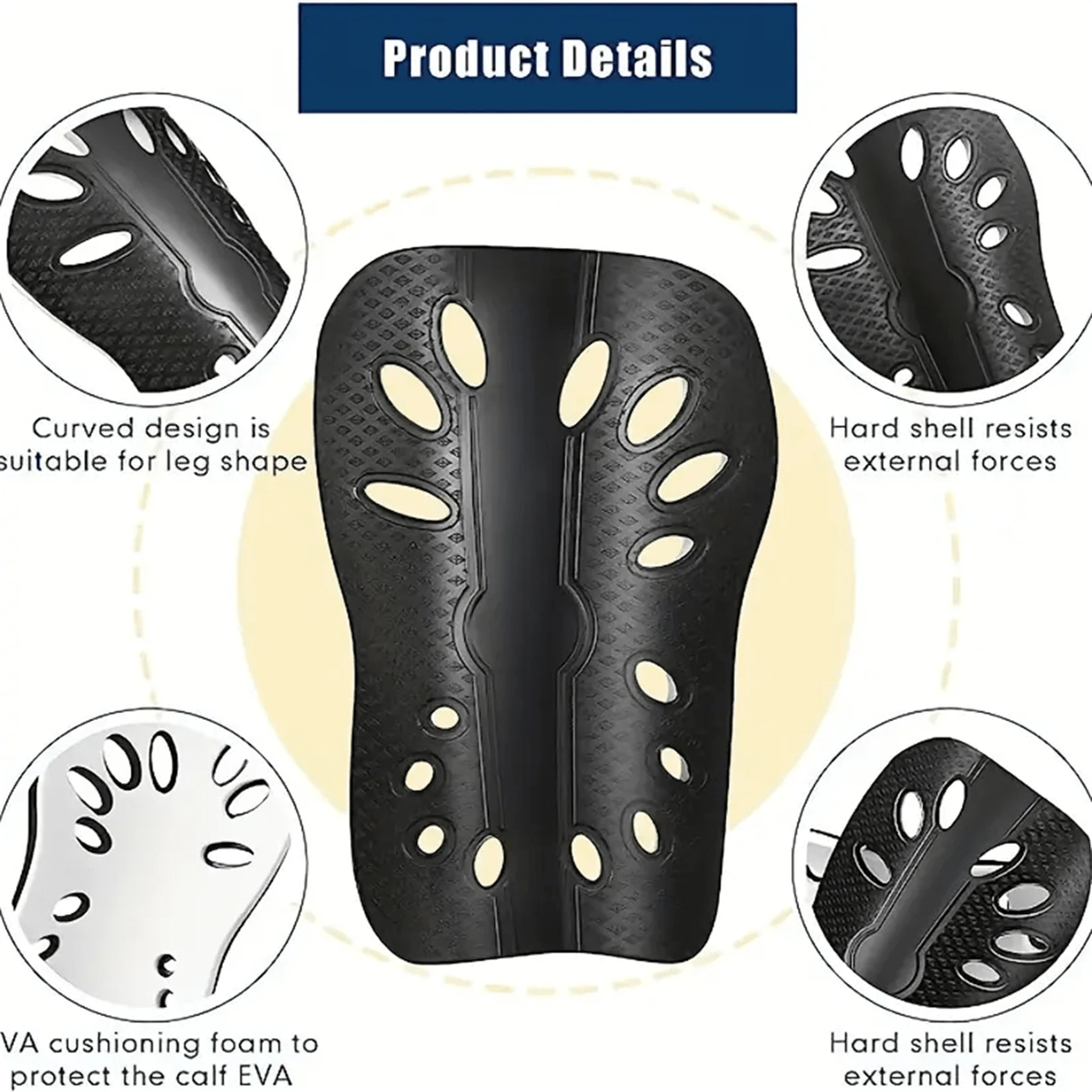 [Shin Sleeves For Football EVA] 1Pair Adult Soccer Shin Guards, Shin ...