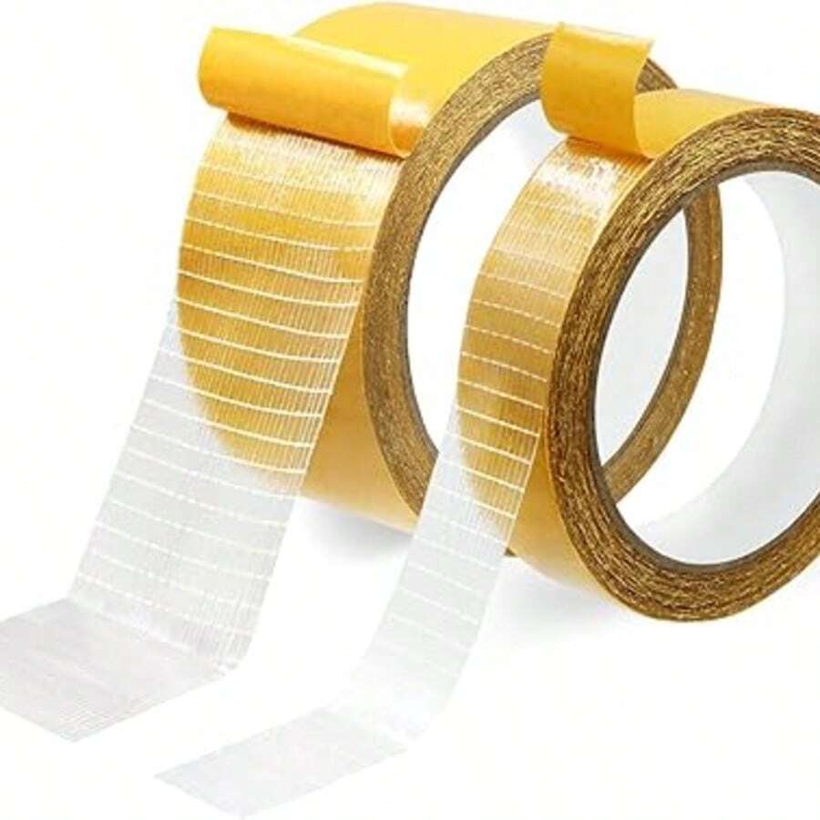 Double-Sided Mesh Adhesive Tape, High Viscosity Damage-Free Strong ...