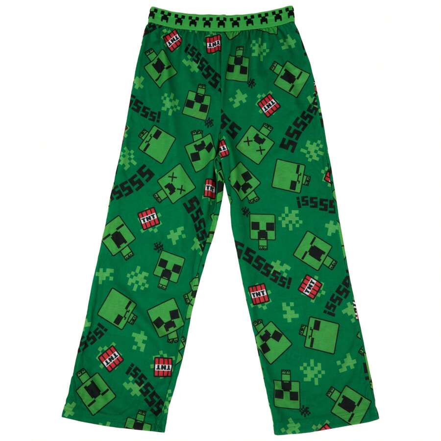 Minecraft Creeper Hiss Youth Sleep Pants | SHEIN USA