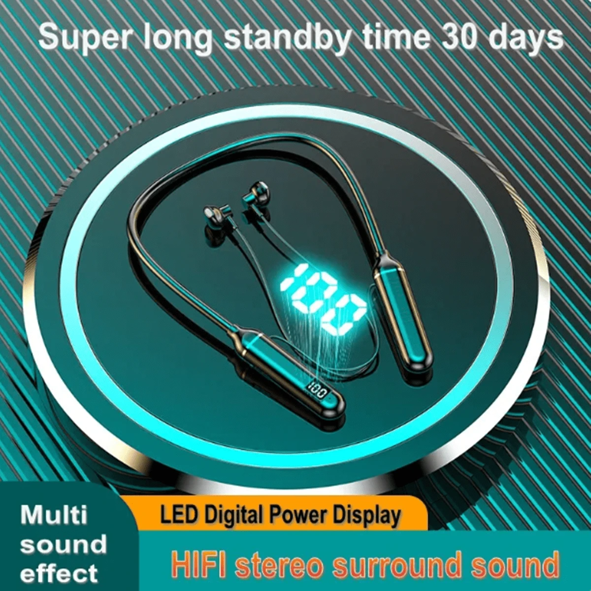 2025 Wireless Headphone Bluetooth Earphones Magnetic Neckband Sport ...