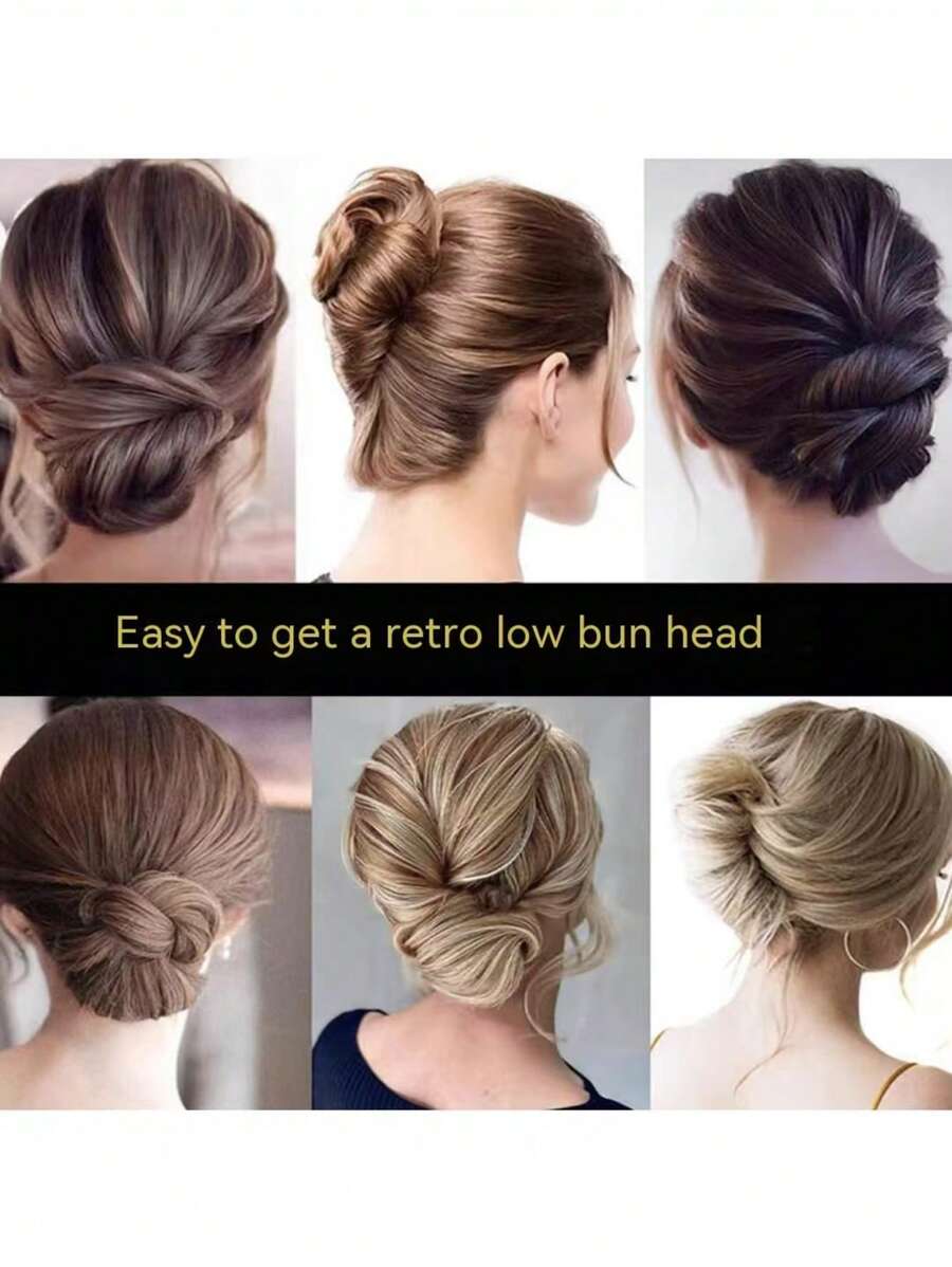 Hands-Free Hair Bun Maker, Easy Updo Styling Buns That Won't Slip ...