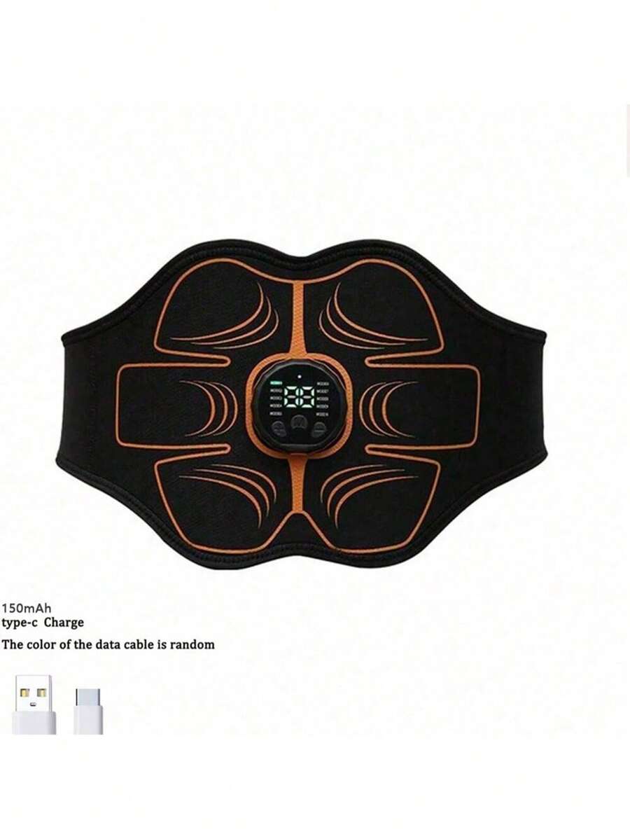 Abs Trainer EMS Abdominal Muscle Stimulator Electric Toning Belt USB ...