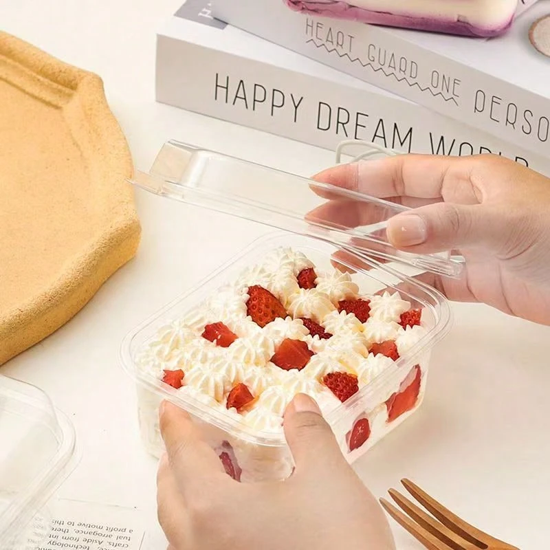 50pcs Mousse Packaging Boxes, Bread Toasts Cakes Tarts Donuts Dessert ...