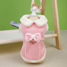 23cm Deer Pattern Thick Cotton Vest, Warm Pet Clothes, Dog/Cat Jacket ...