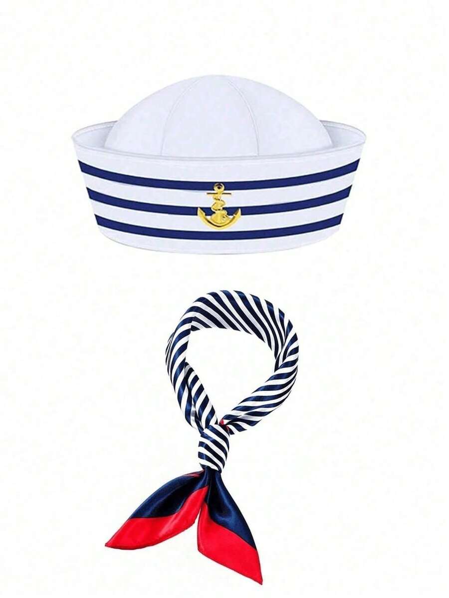 Costume Set, Hat Set, Hat Combination, Cosplay, Navy Hat, White Hat ...