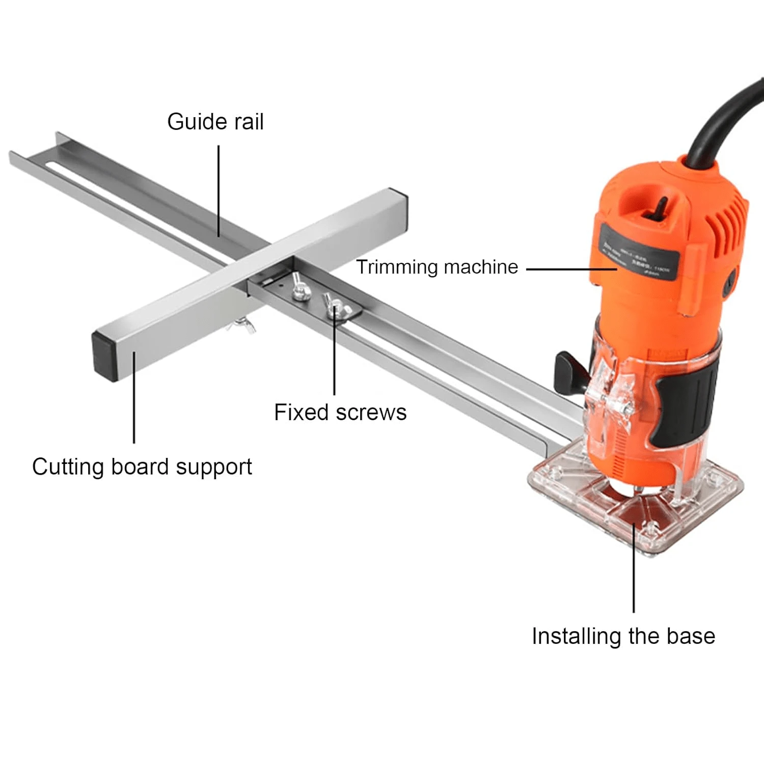 Professional Router Woodworking Machine Base - Edge Trimming & Joinery ...