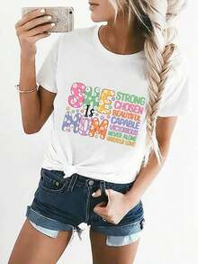 She Is Mom Strong Chosen Beautiful And Loved Happy Mother's Day Women T ...