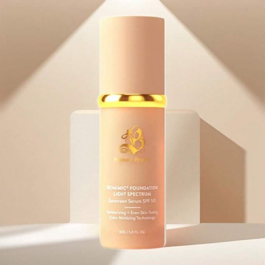Biomimic Foundation 4 In 1 Forever Bloom -LIGHT Spectrum, Liquid ... Biomimic Foundation 4 In 1 Forever Bloom -LIGHT Spectrum, Liquid ...