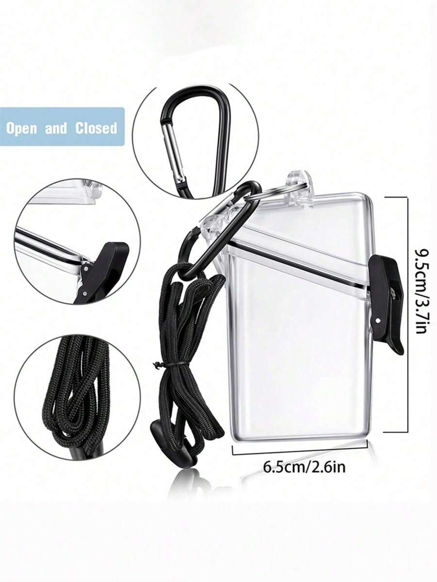 1PC Waterproof ID Card Badge Holder Case Waterproof Sports Case ...