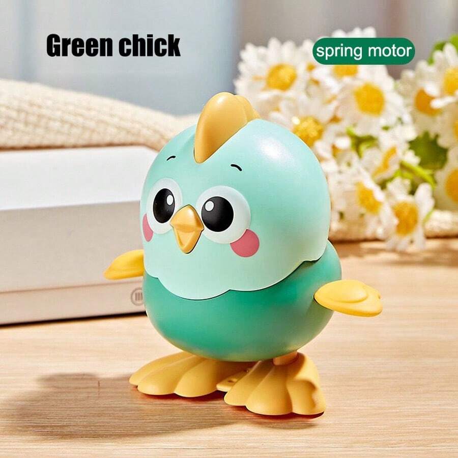 [6 Color Options] Cartoon Wind-Up Jumping Chicken Doll, Manual Twist ...