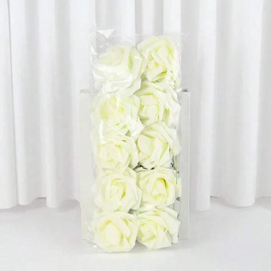 8cm Large Rose Artificial Flower Wedding Party Home Office Decor Fake ...