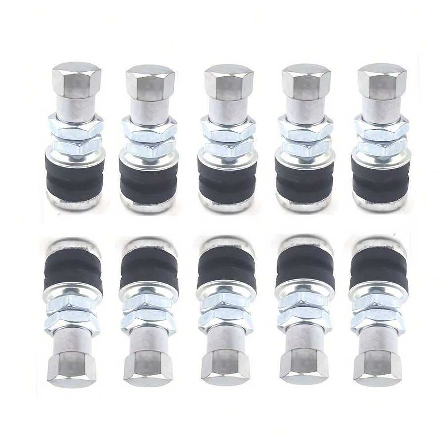 10pcs Straight Stem TR161 Metal Truck Motorcycle Valve Stem Assembly ...