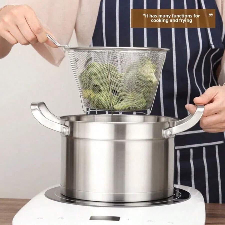 New Stainless Steel Frying Net, Fence Fishing Noodle Spoon Frying Net ...