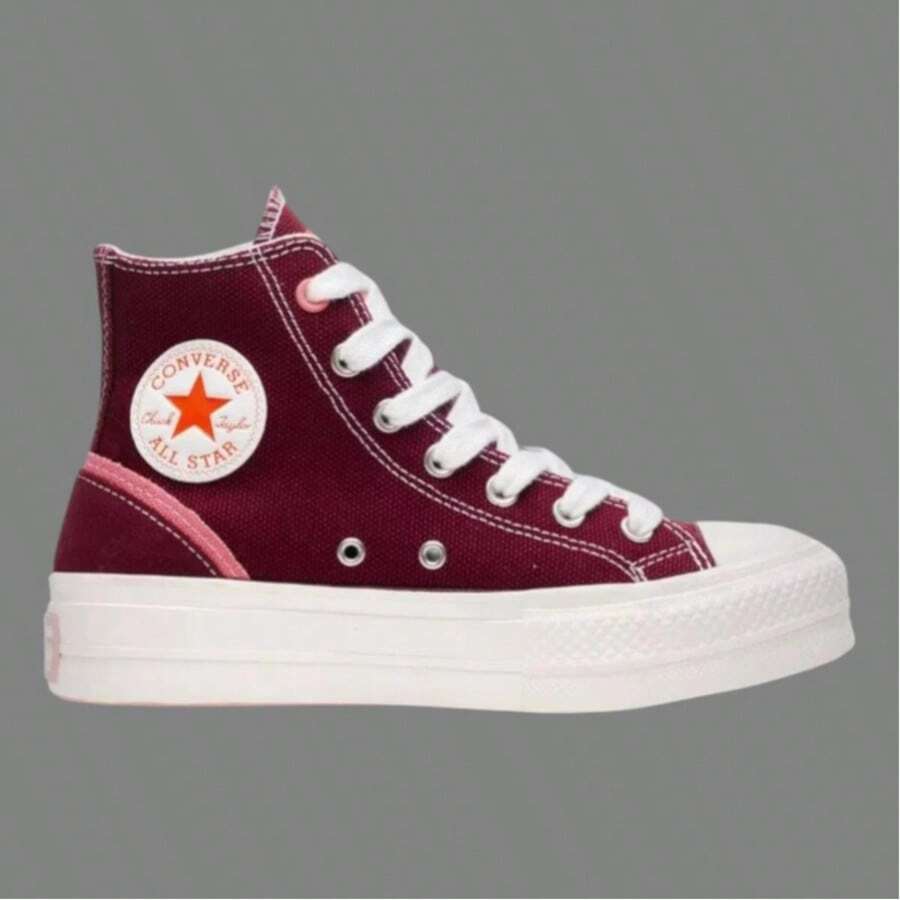 Converse Tenis Converse Ctas Lift Hi Deep Tinto Casual Para Mujer ...