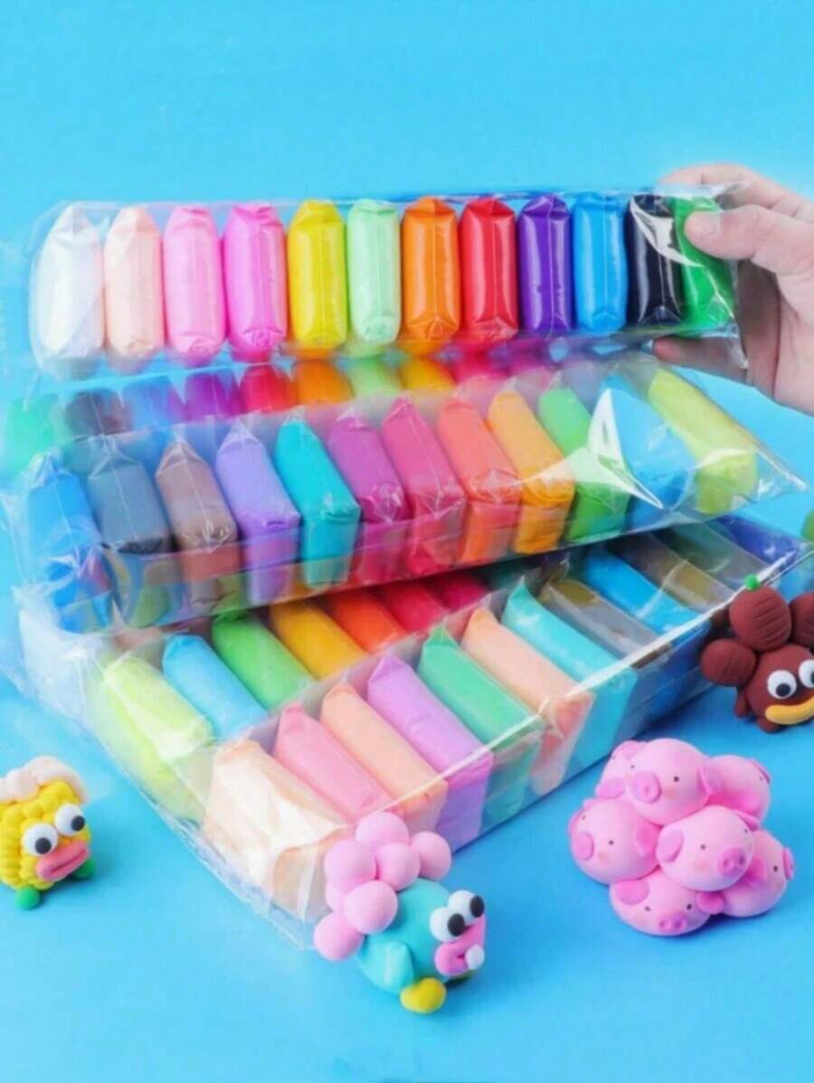 36pcs Super Light Modeling Clay, Rubber Clay, Space Color Clay ...
