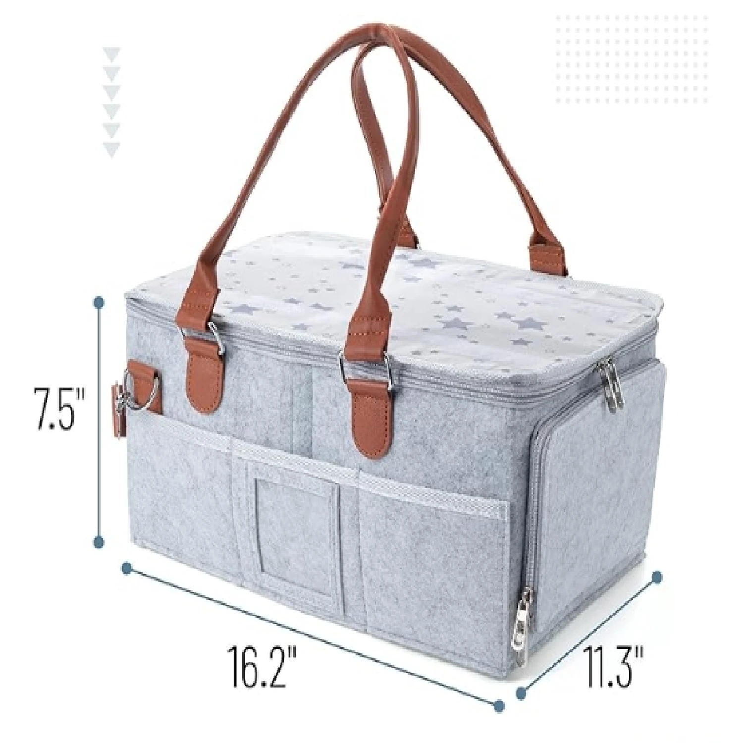 Baby Diaper Caddy Organizer With Lid, Baby Organizer, Baby Caddy ...