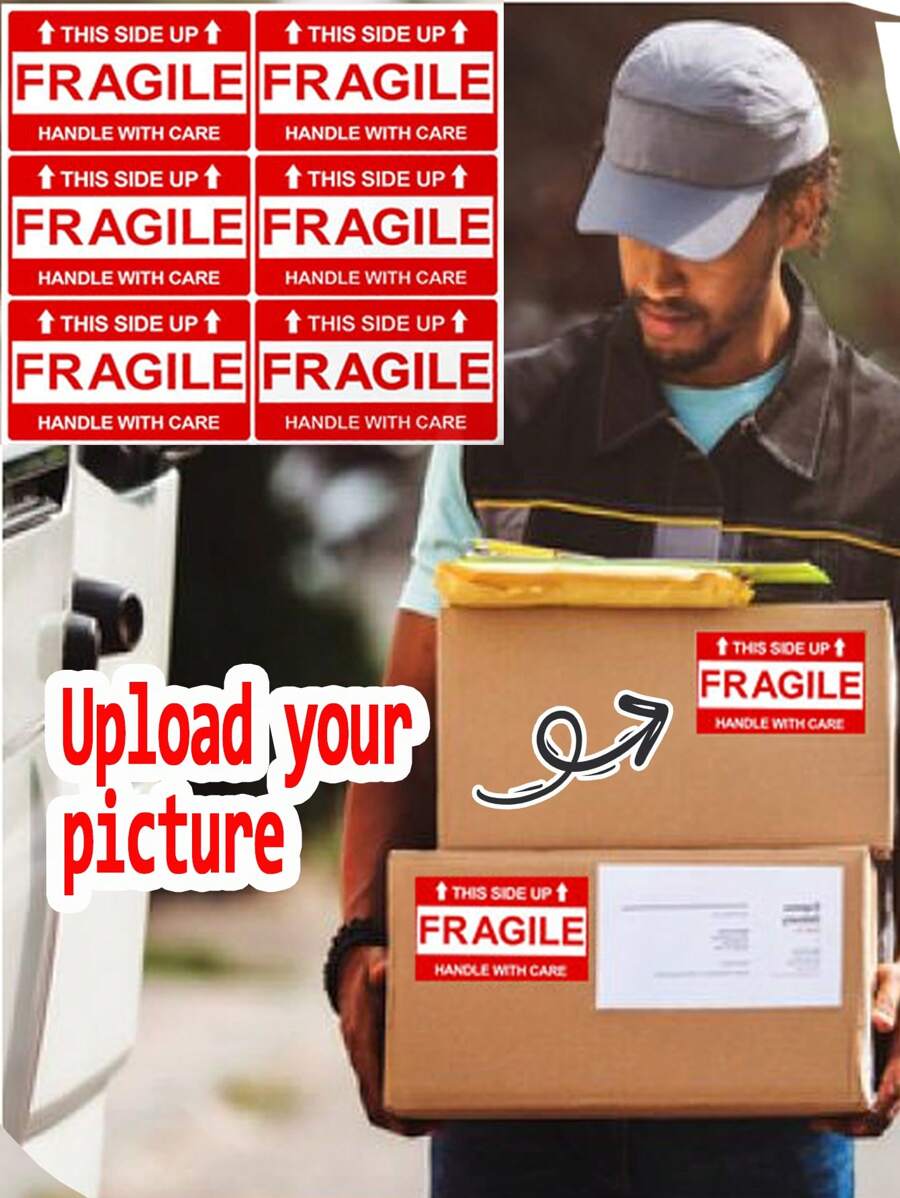 Customization Fragile Stickers, Fragile Stickers For Shipping, Strong ...