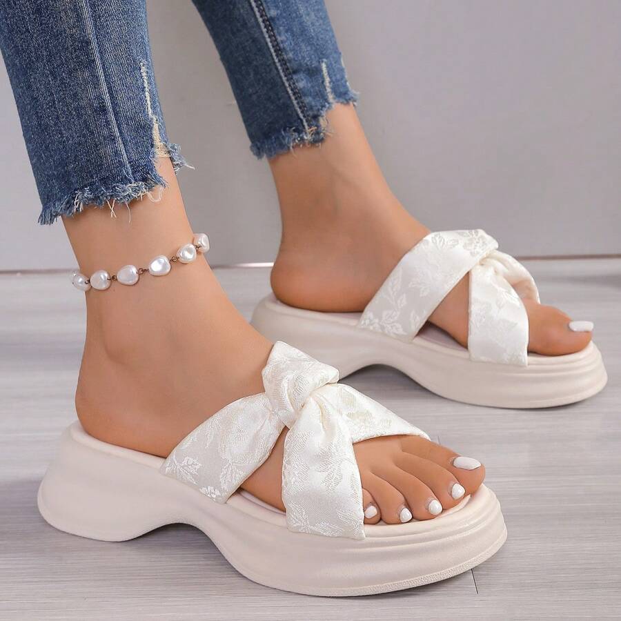 Damen Große Größen Slipper mit dicker Sohle und hohem Komfort ...