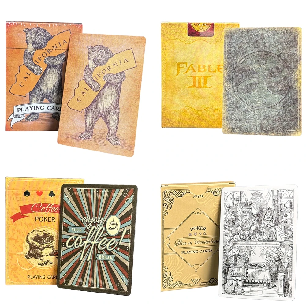 Cartas de juego estilo vintage FABLE 3, Juegos de Póker Cartas de Juego ...