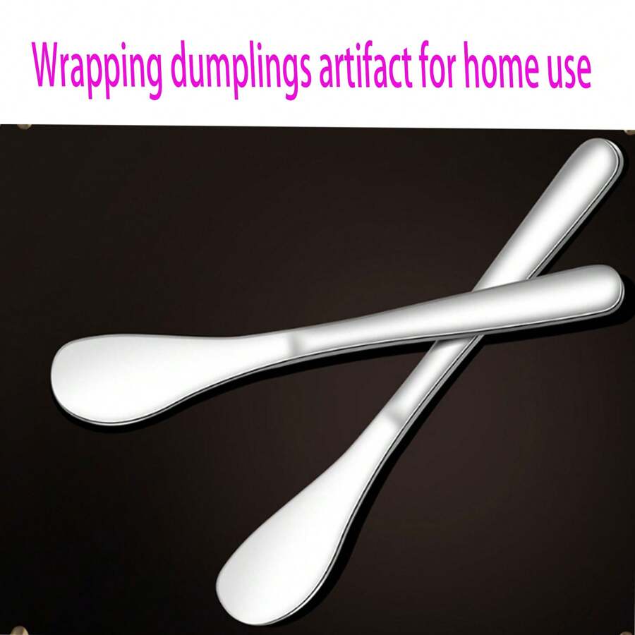 3pcs Stainless Steel Dumpling Scoop, Dumpling Filling Stick, Kitchen Tools For Dumpling, Wonton ...