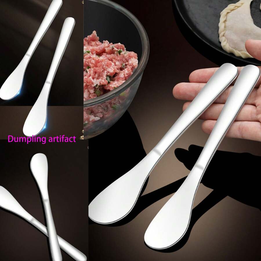 3pcs Stainless Steel Dumpling Scoop, Dumpling Filling Stick, Kitchen ...