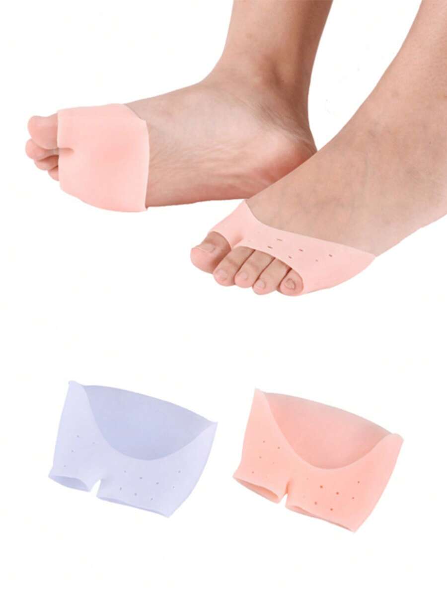 1/2pairs Unisex White Honeycomb Breathable Silicone Foot Protector Anti ...