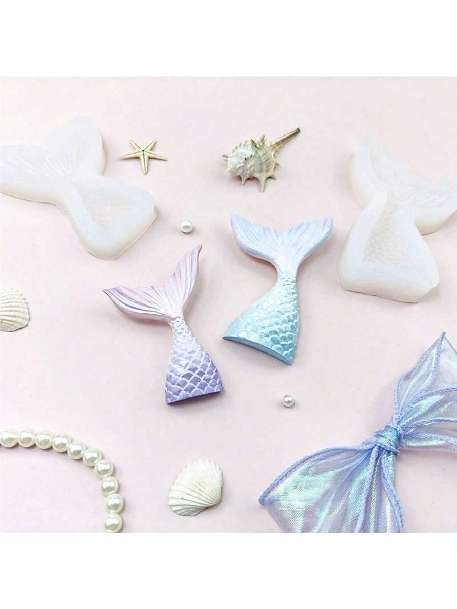 Moule en silicone à la mode en forme de queue de poisson, diverses ...