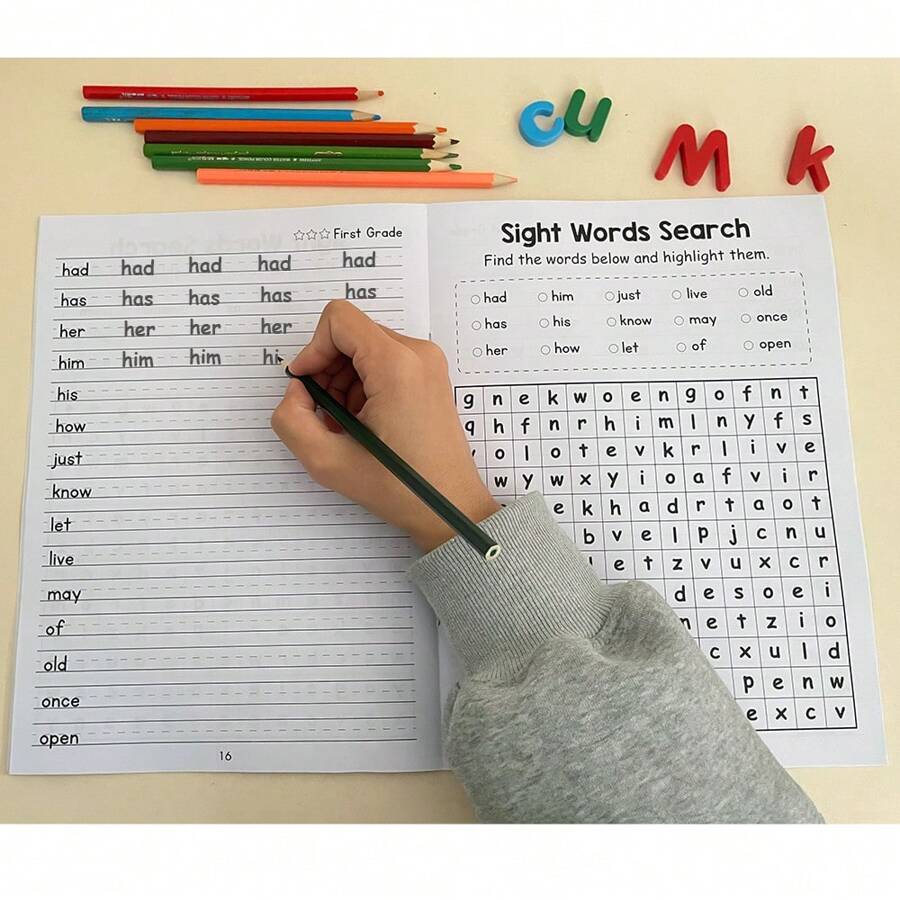 Lachilly Cahier d'exercices de 220 mots courants pour enfants de 3 à 6 ...