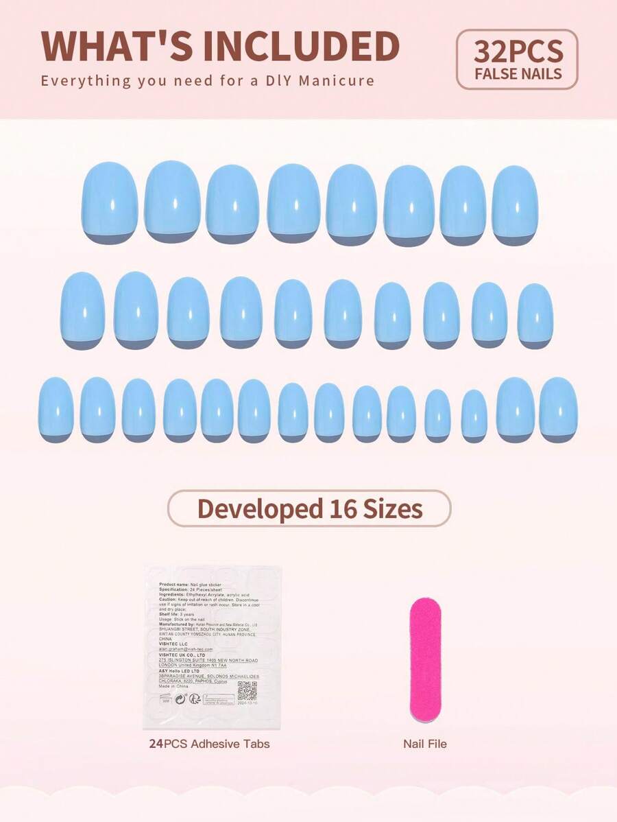 Simple To Use, Elevate Your Style With Blue Almond Compression Nail ...