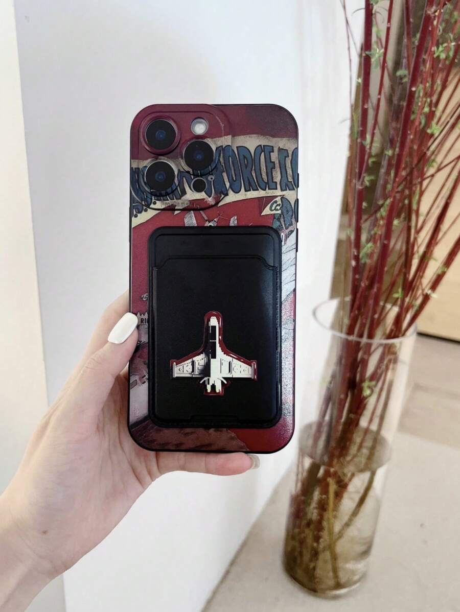 1pc Matte Black Soft Edge Camera Protection Phone Case + 1pc Black Card ...