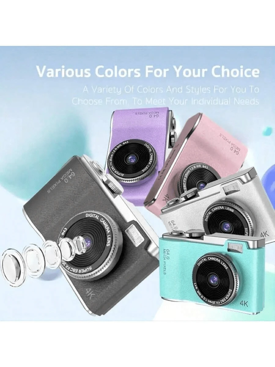 Auto Focus 48MP 4K Face Detection 2.4-Inch Flip Over Display Screen 16X ...