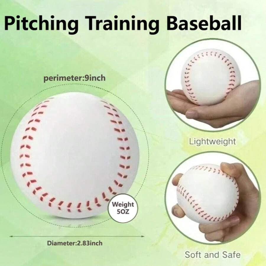 9 Inch Realistic Seam Pitching Machine Practice Baseballs High-Quality ...