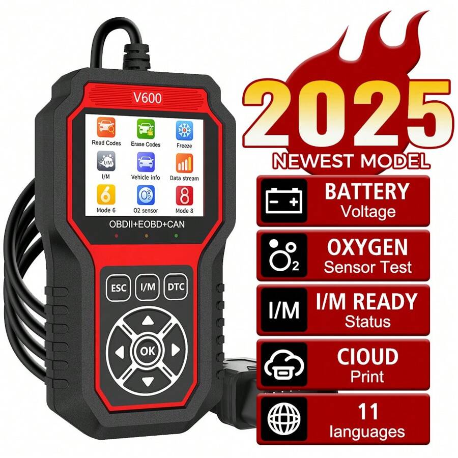 Car Diagnostic Tool Professional OBD2 Scanner Battery Voltage Detection ...