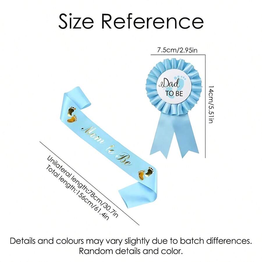 Set de faja y alfiler de faja para baby shower, fiesta de revelación de ...