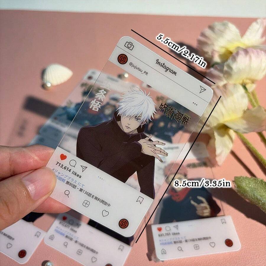 Jujutsu Kaisen 6pcs Jujutsu Kaisen Transparent Cards, Gojo Satoru Anime ...