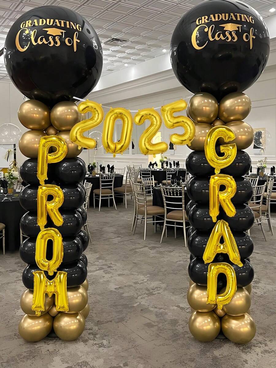 kumozawa Globos de 32 pulgadas/16 pulgadas: 2025, GRAD, PROM ...