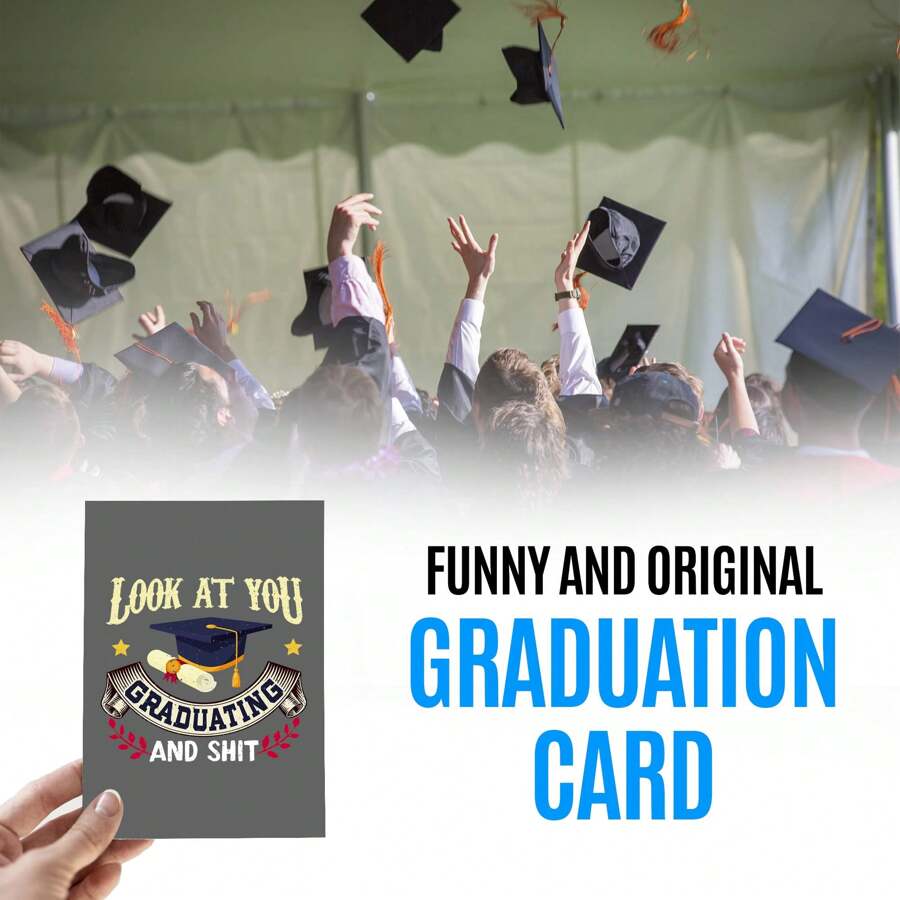 1pc Funny Graduation Card - College Graduation Card - High School ...