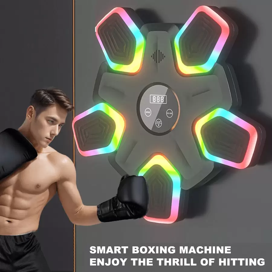 Upgraded Smart Music Boxing Punching Machine Wall Mounted Training ...