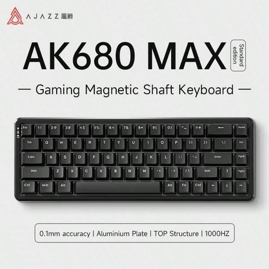 AJAZZ AK680MAX Wired Magnetic Axis Keyboard RT Adjustable 0.01 Game ...