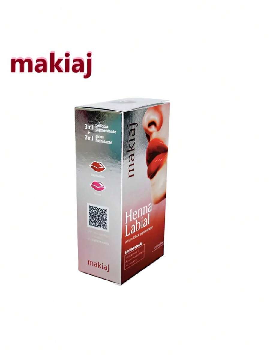 Kit C/12 Henna labial pigmentante Vermelha E Rosa - Makiaj Atacado ...
