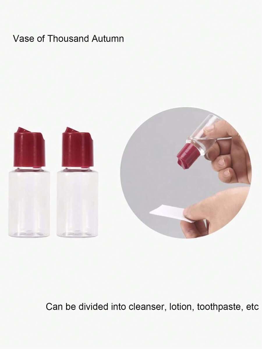 Set de botellas rellenables para viaje, incluye atomizador, loción, champú, gel de ducha, tubos ...