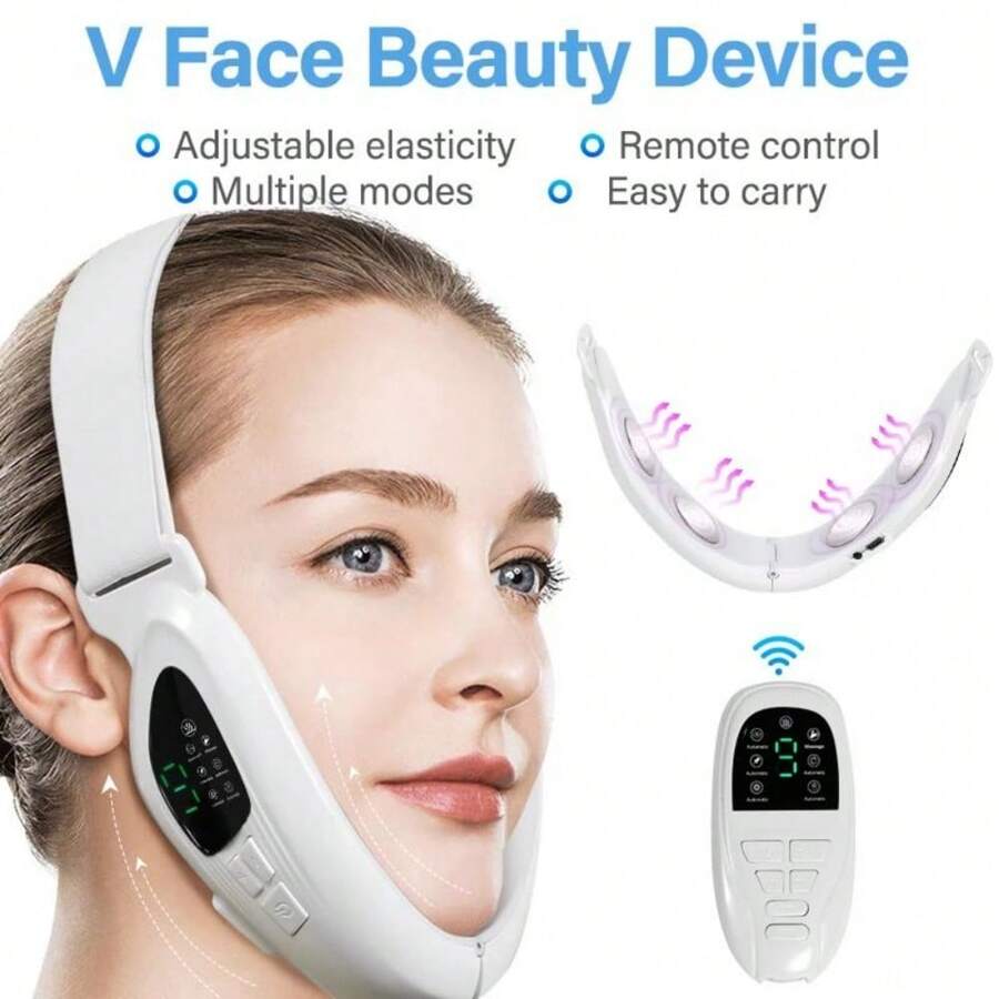 Electric V Shaped Face Beauty Device With Remote Control LED Photon ... Electric V Shaped Face Beauty Device With Remote Control LED Photon ...